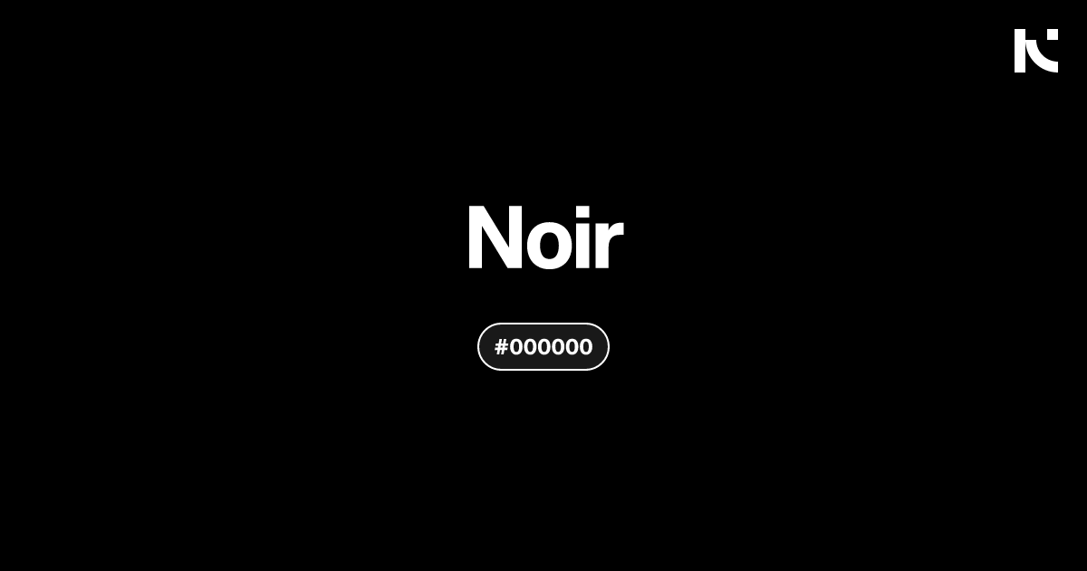Noir | color meaning, hex code, palettes, images