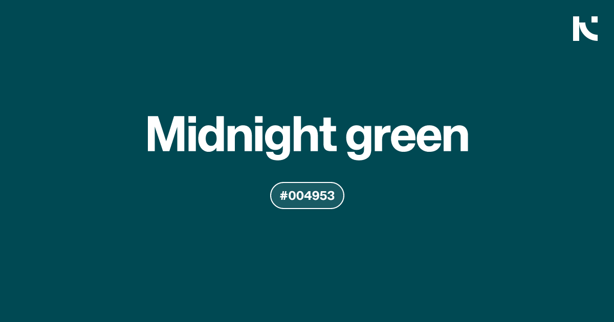 Midnight green | color meaning, hex code, palettes, images