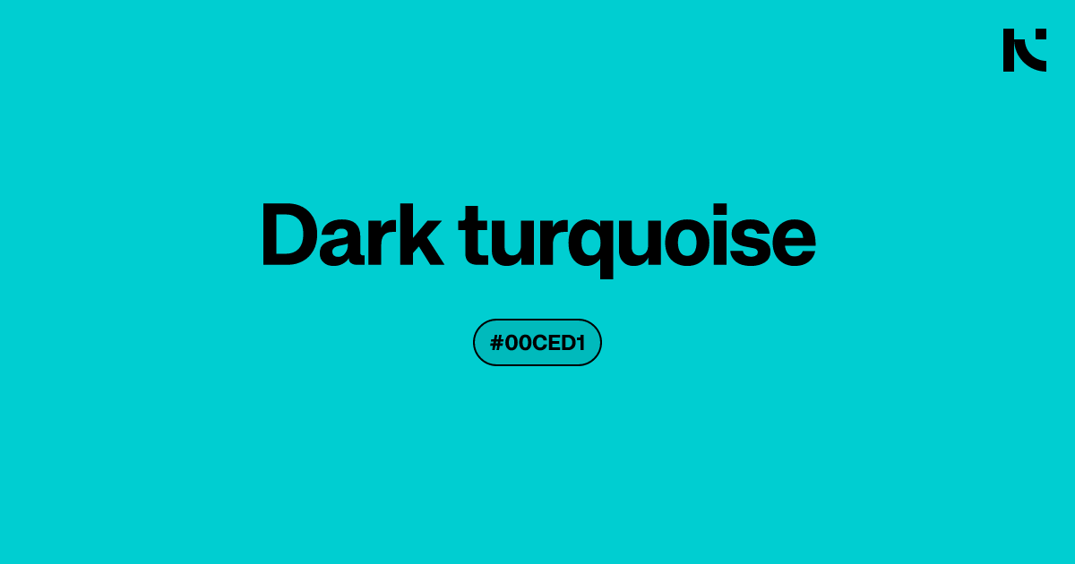 Dark turquoise | color meaning, hex code, palettes, images