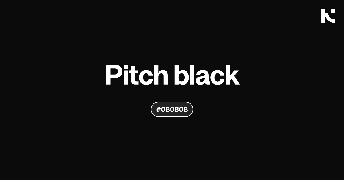 Pitch black | color meaning, hex code, palettes, images