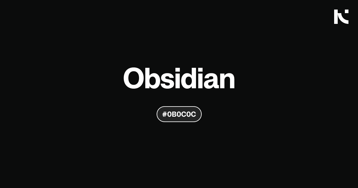 Obsidian | color meaning, hex code, palettes, images