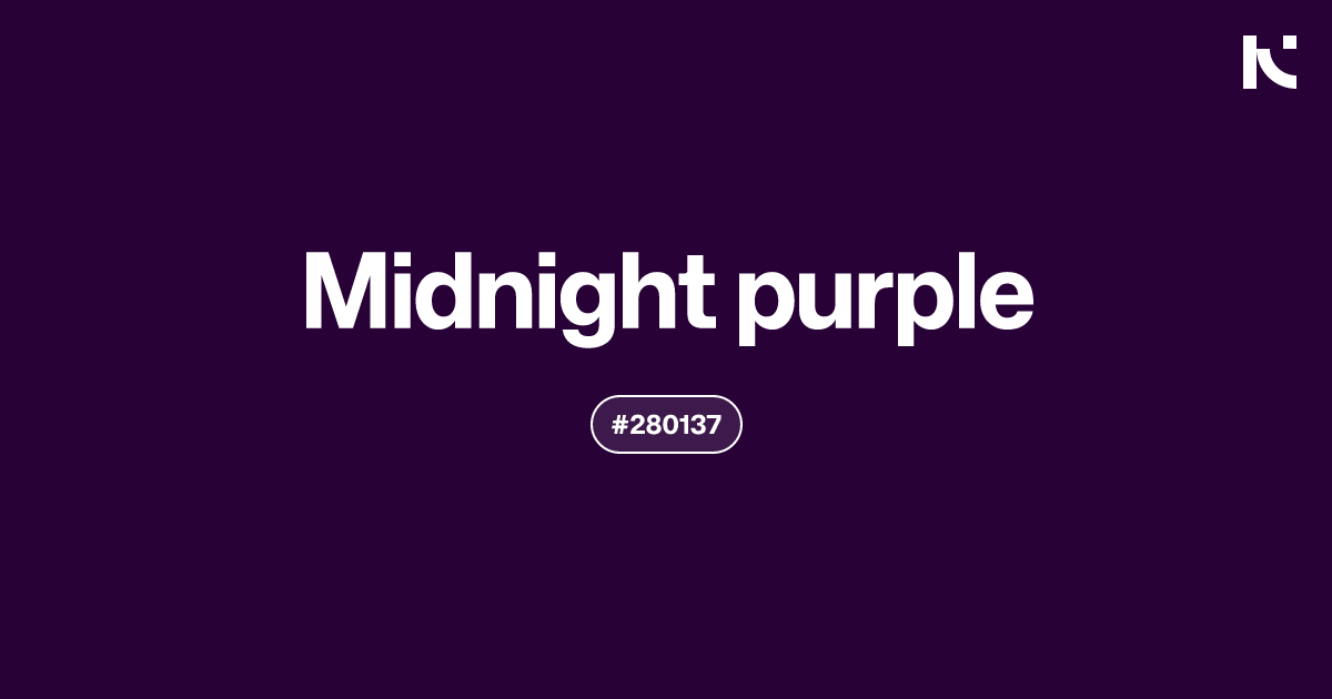 Midnight purple | color meaning, hex code, palettes, images
