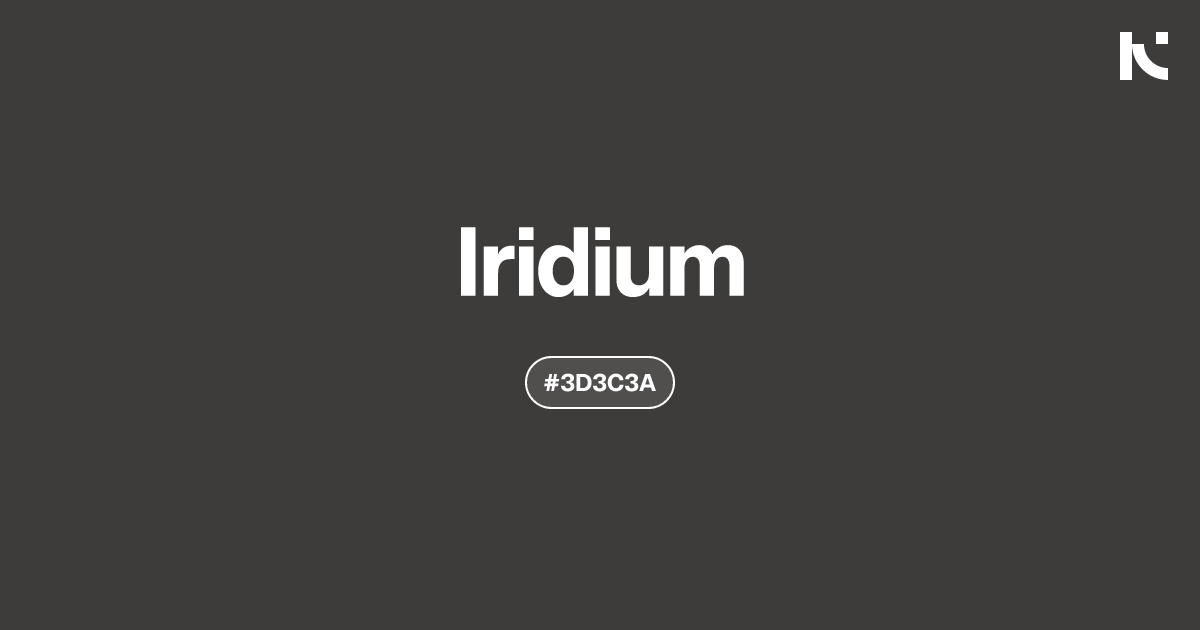 Iridium | color meaning, hex code, palettes, images