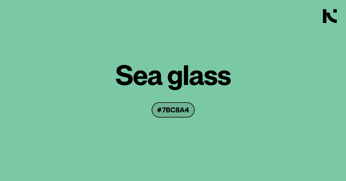 Sea glass | color meaning, hex code, palettes, images