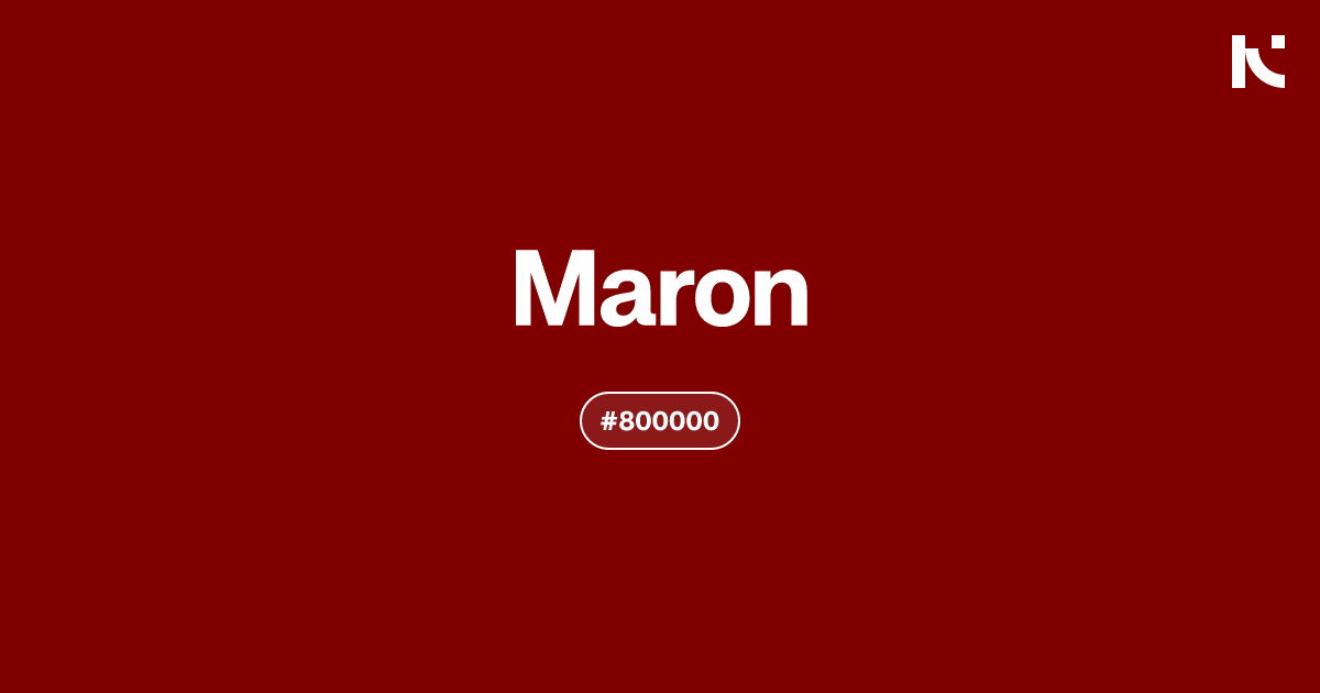 Maron | color meaning, hex code, palettes, images