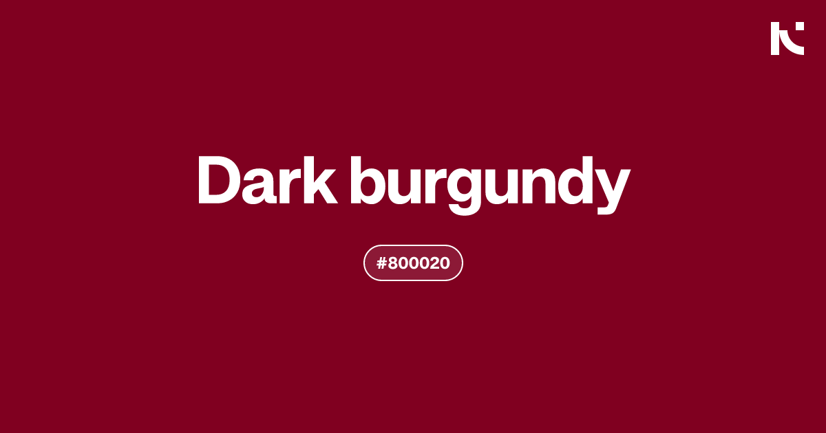dark maroon color code
