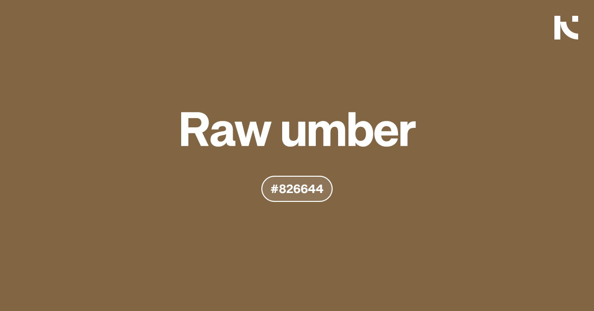 Raw umber | color meaning, hex code, palettes, images
