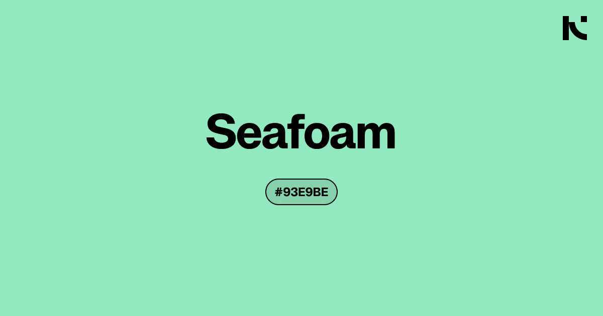 Seafoam | color meaning, hex code, palettes, images