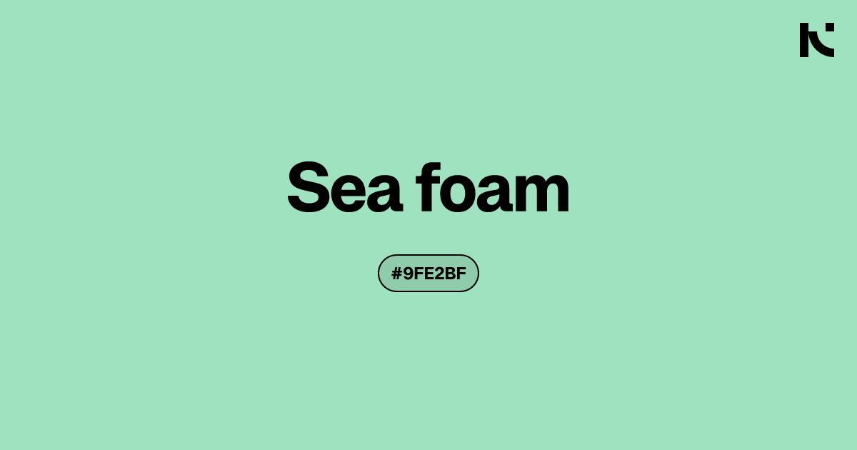Sea foam | color meaning, hex code, palettes, images