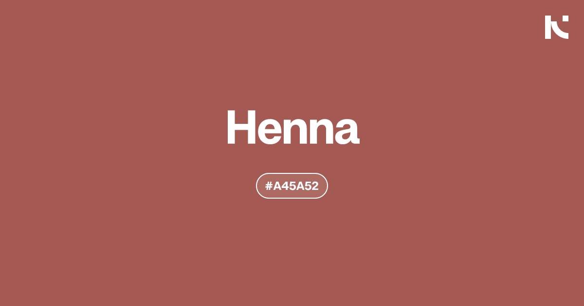 Henna | color meaning, hex code, palettes, images