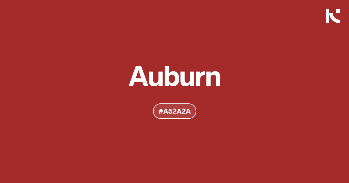 Auburn | color meaning, hex code, palettes, images