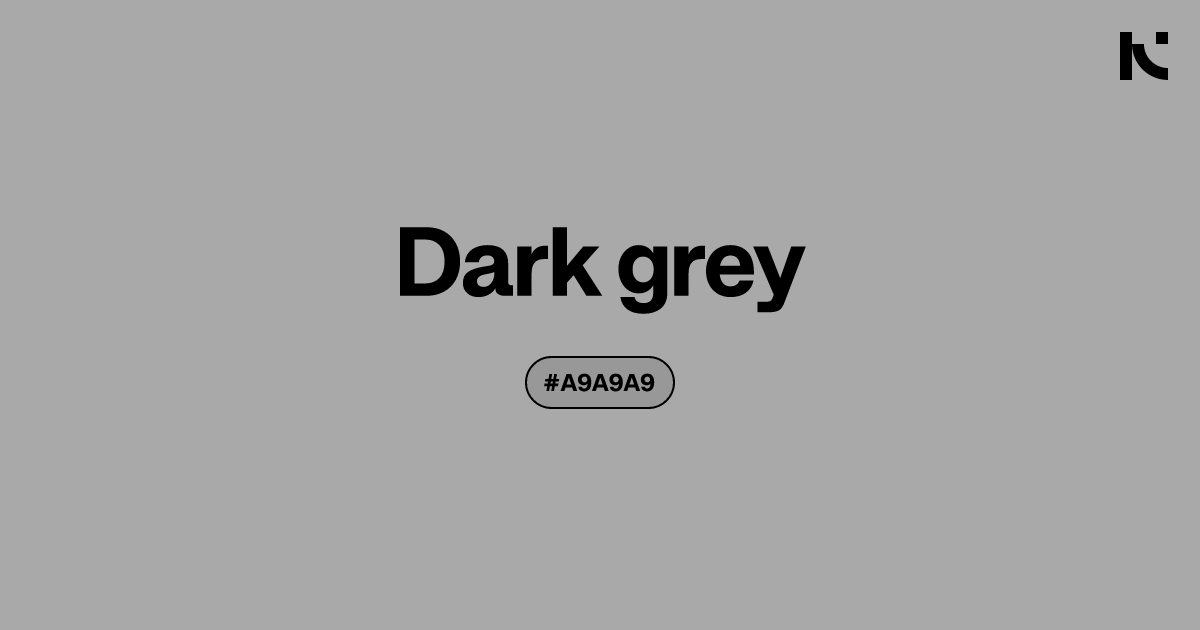dark grey color code