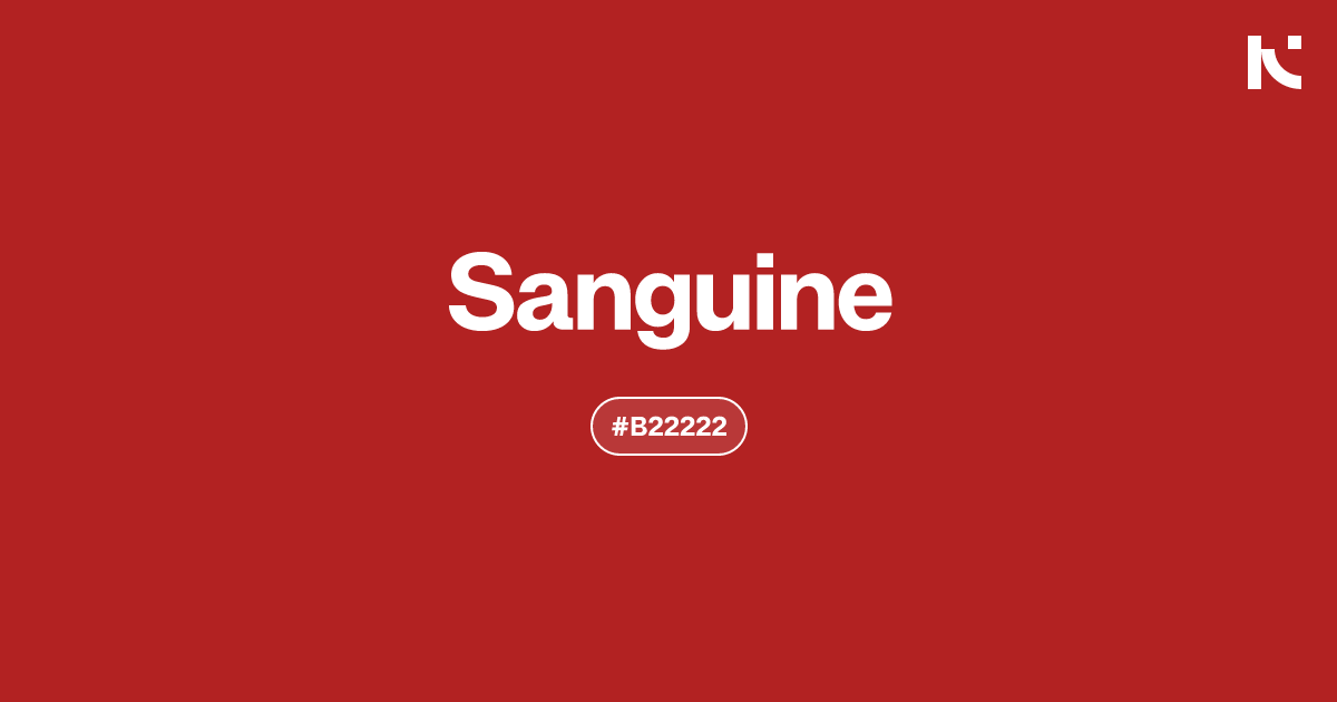 sanguine red color code