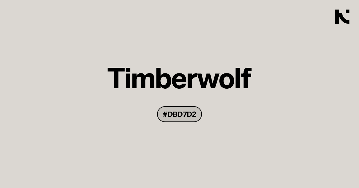 Timberwolf | color meaning, hex code, palettes, images