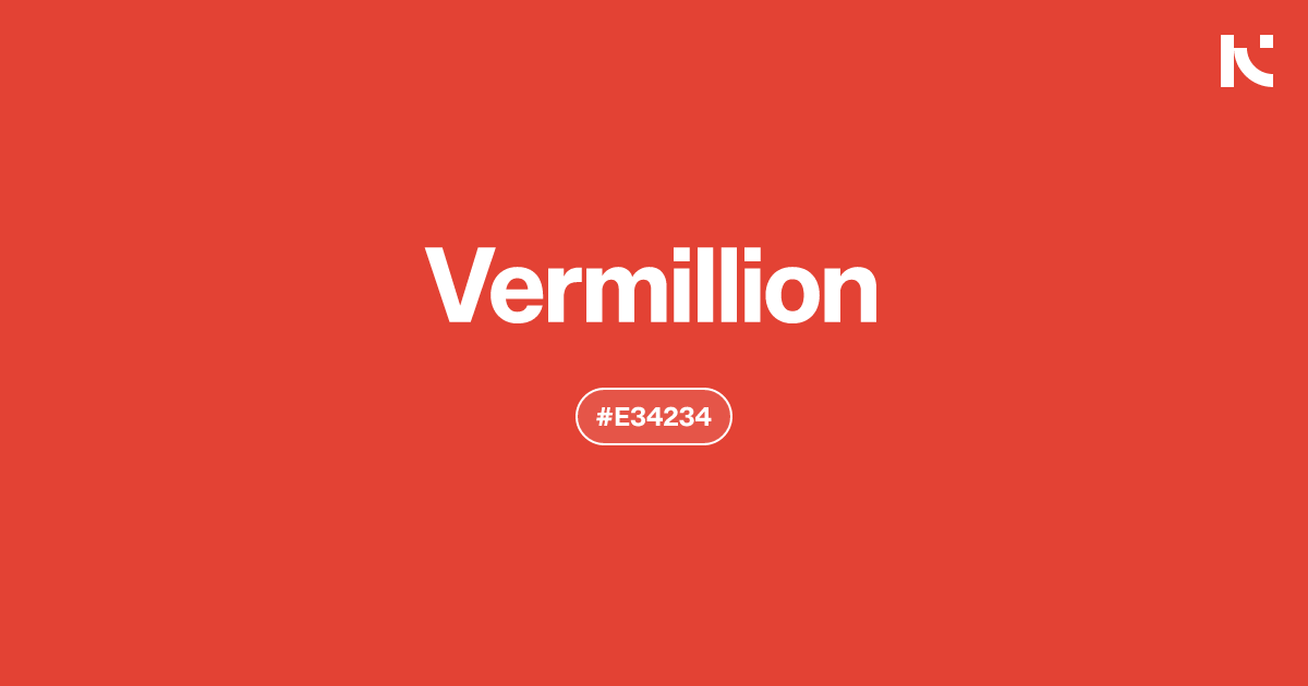 Vermillion | color meaning, hex code, palettes, images