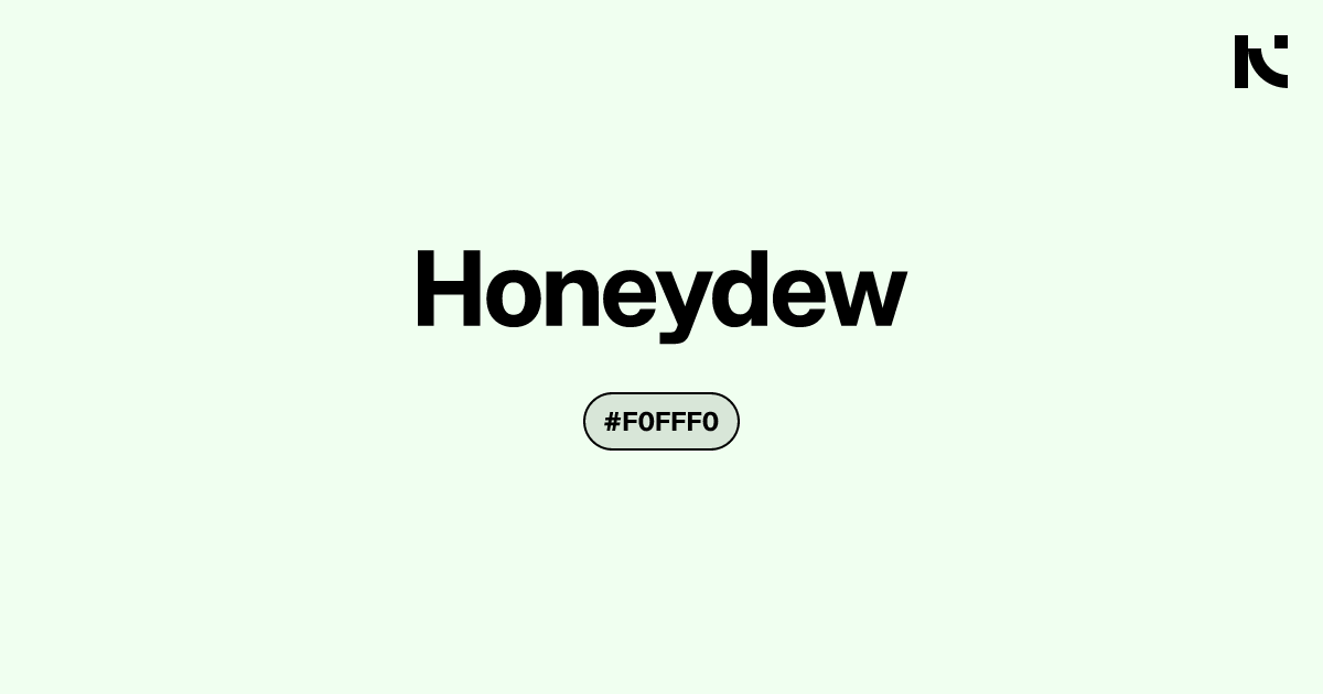 Honeydew | color meaning, hex code, palettes, images