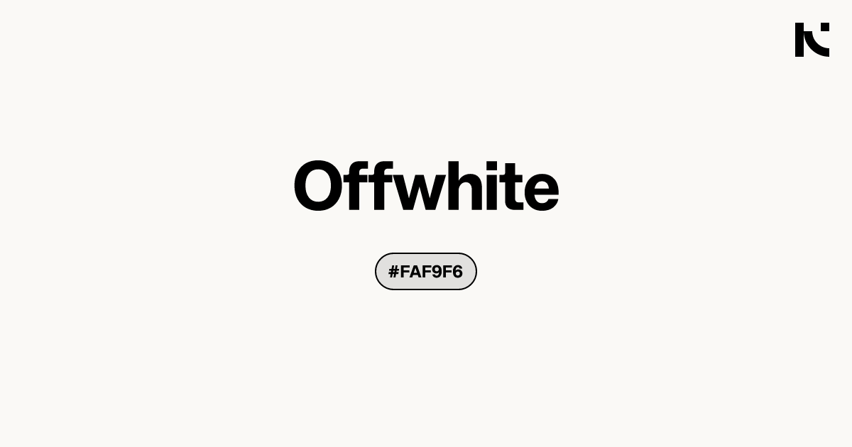 Offwhite | color meaning, hex code, palettes, images