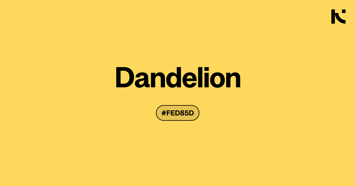 Dandelion | color meaning, hex code, palettes, images