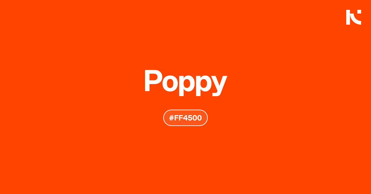 Poppy | color meaning, hex code, palettes, images