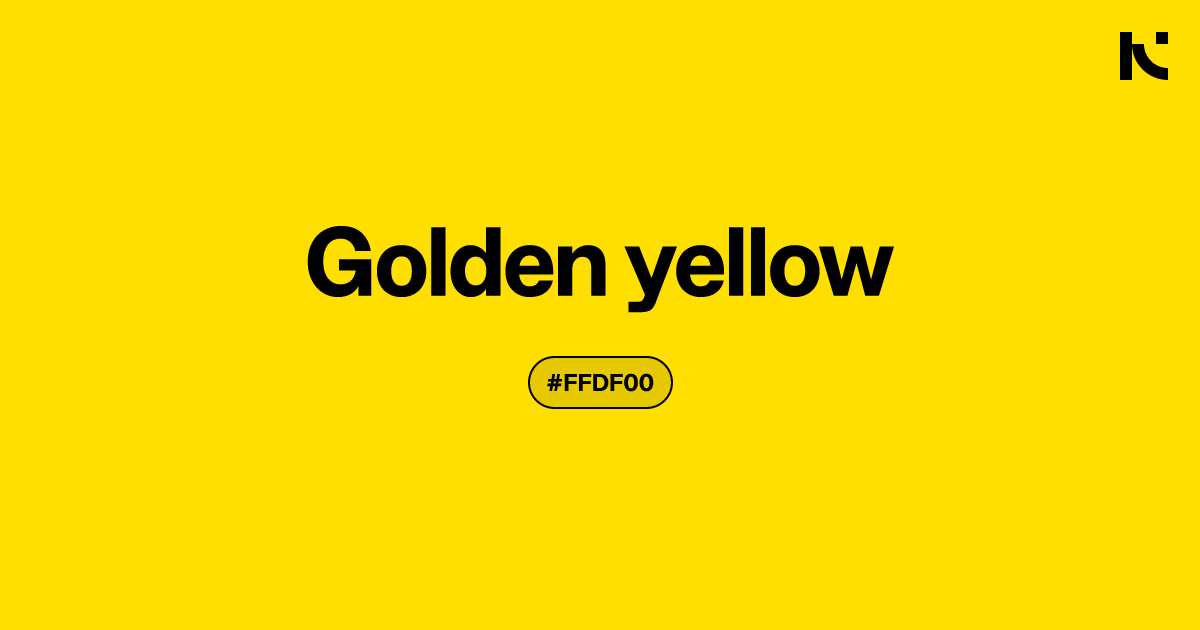 golden yellow color code