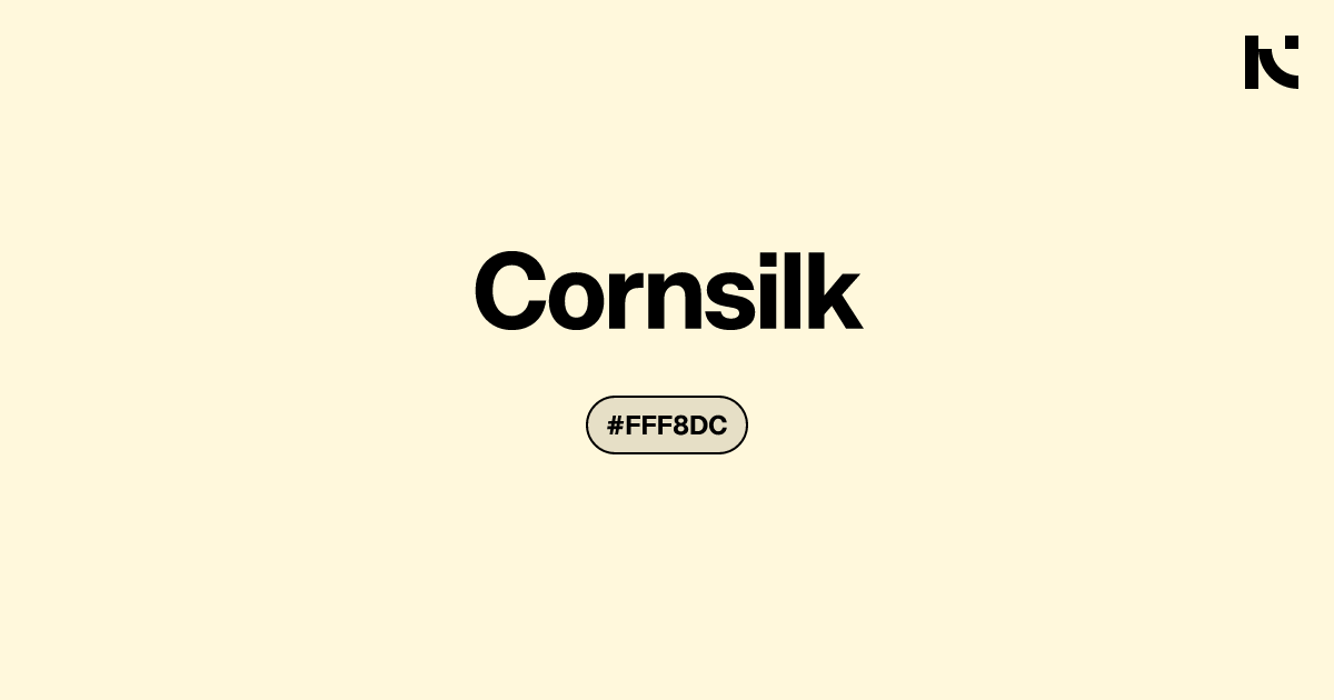 Cornsilk | color meaning, hex code, palettes, images