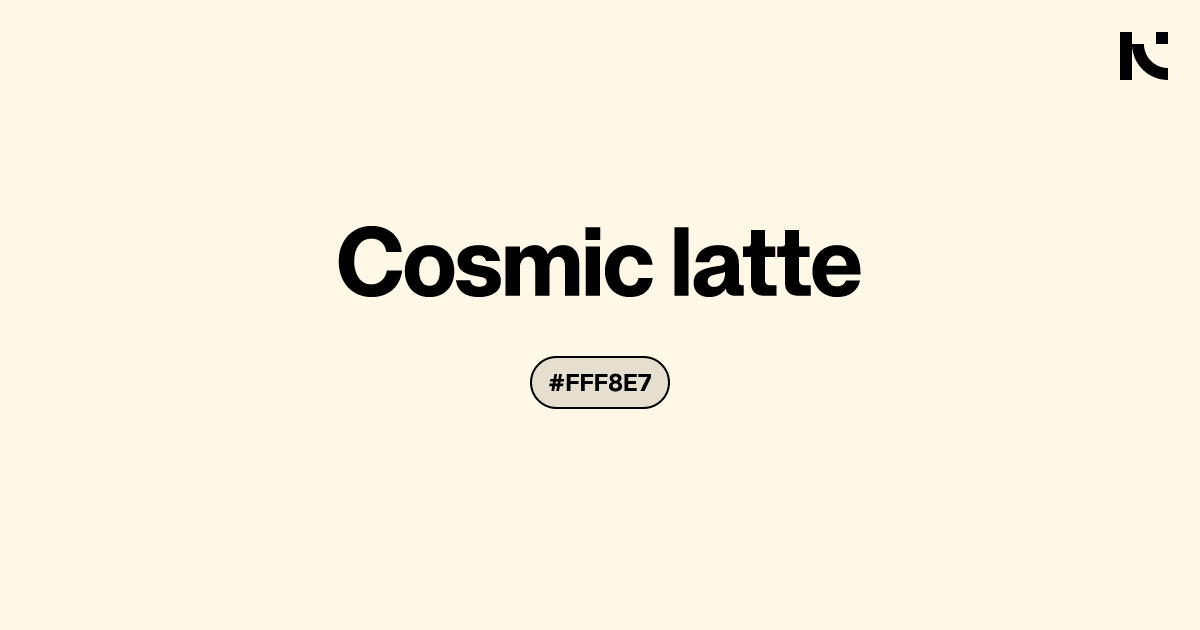 Cosmic latte | color meaning, hex code, palettes, images