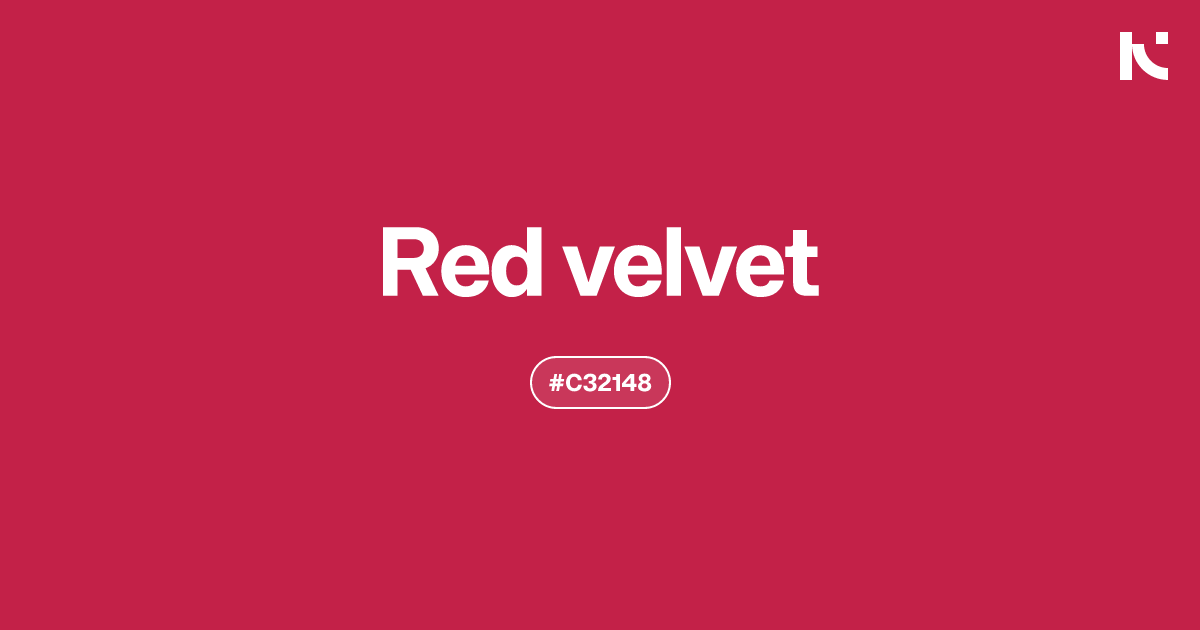 red velvet color code