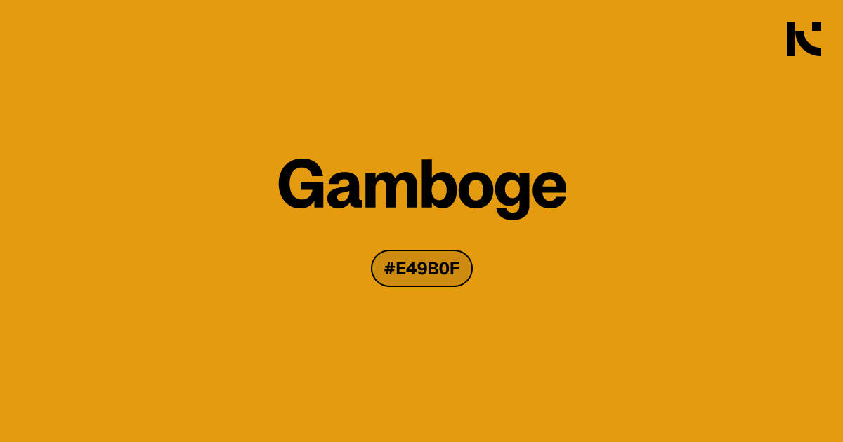 Gamboge | color meaning, hex code, palettes, images